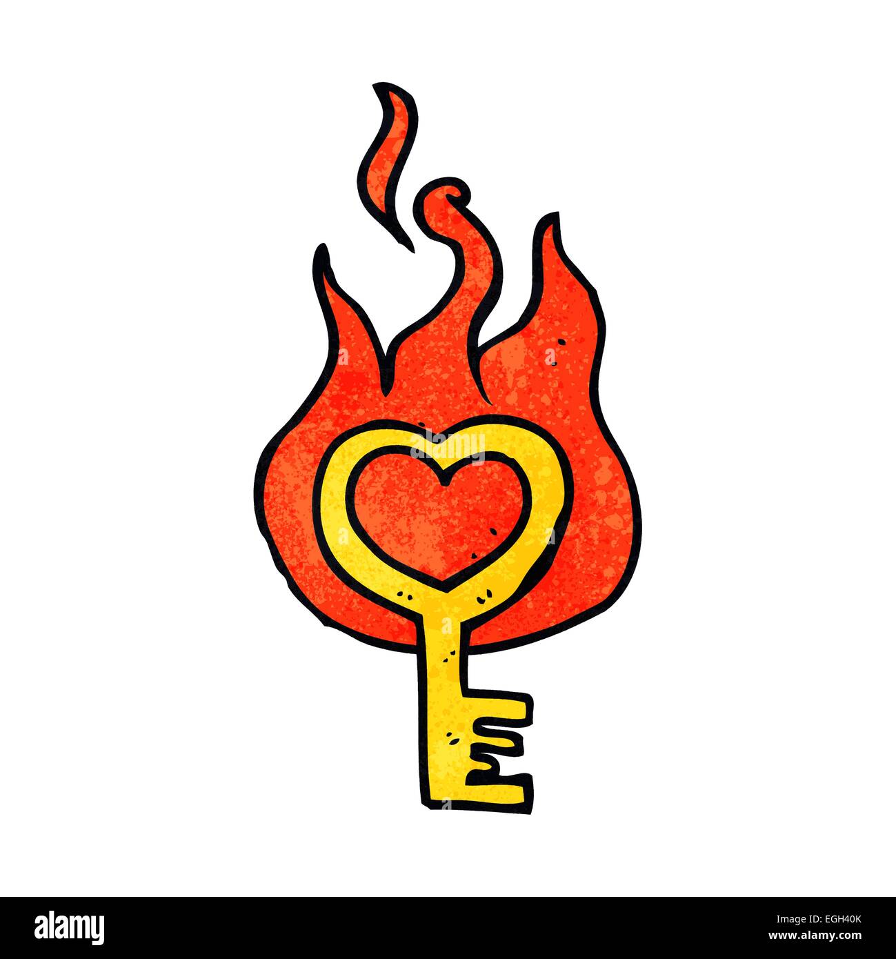 cartoon flaming key Stock Vector Image & Art - Alamy