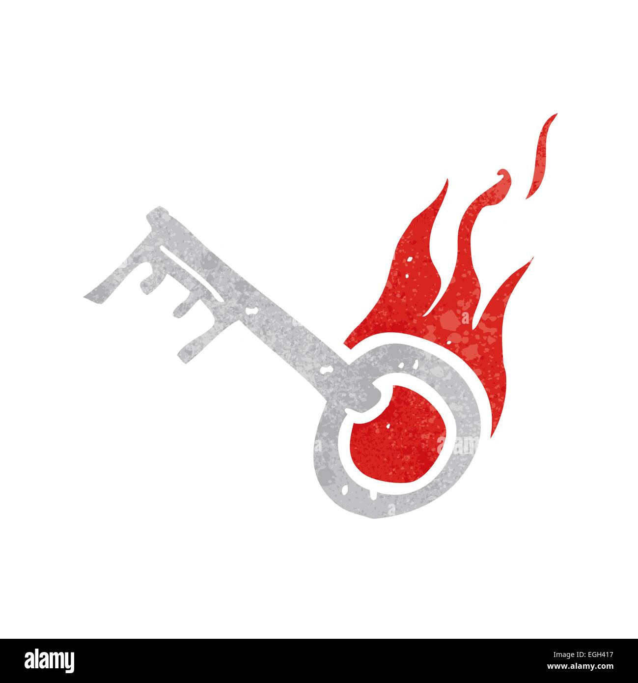 cartoon flaming key Stock Vector Image & Art - Alamy