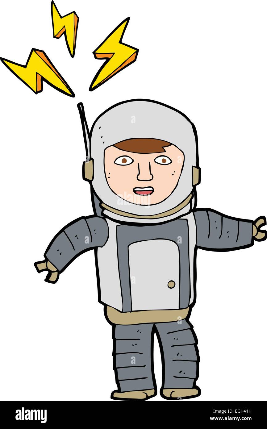 cartoon space man Stock Vector Image & Art - Alamy