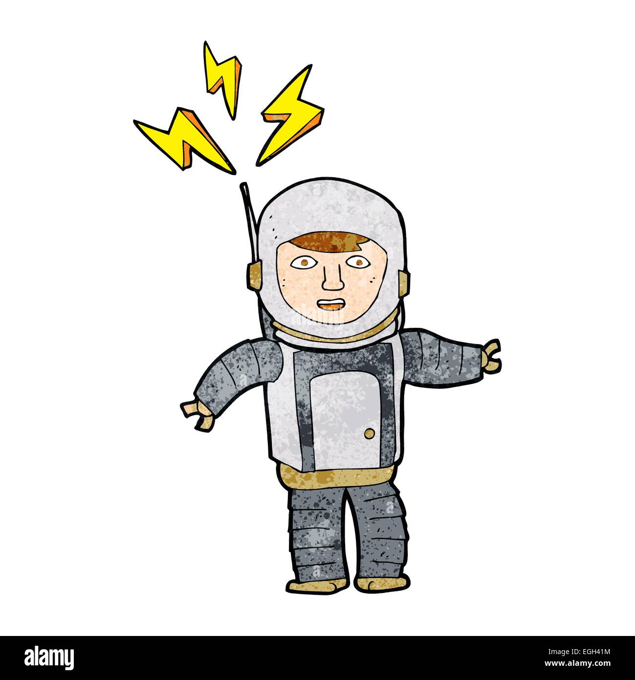 cartoon space man Stock Vector Image & Art - Alamy