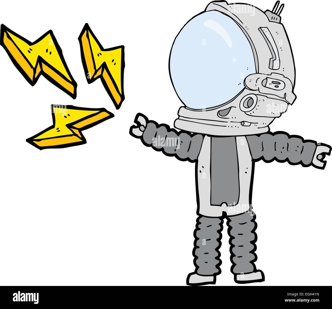 cartoon space man Stock Vector Image & Art - Alamy
