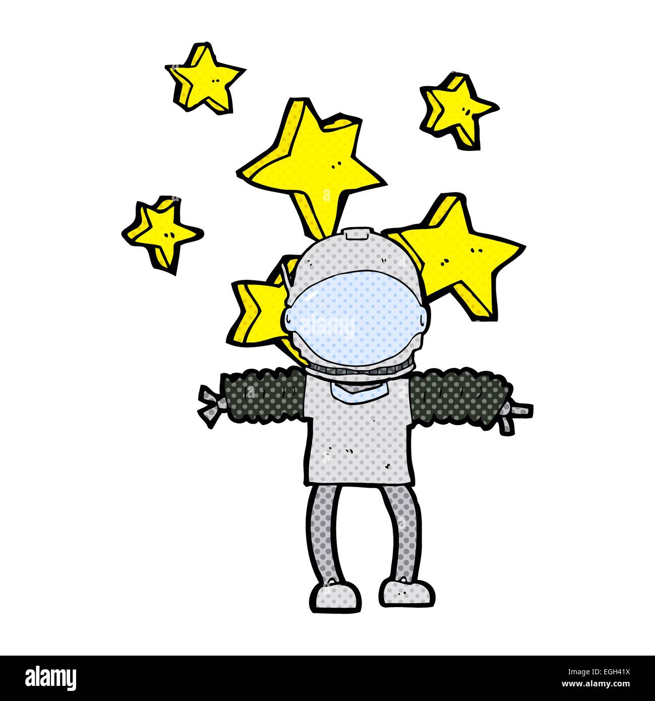 cartoon space man Stock Vector Image & Art - Alamy