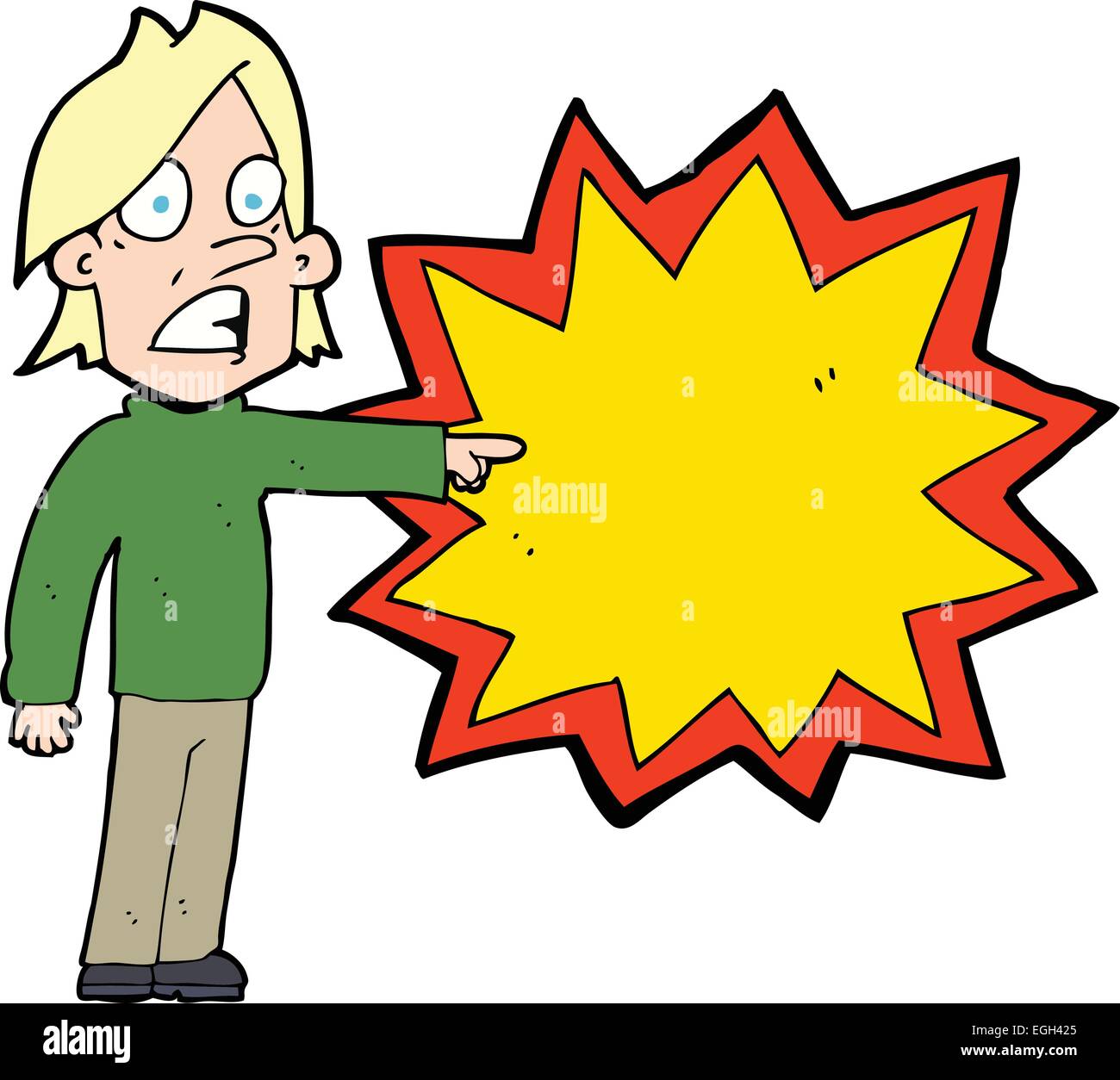 cartoon man pointing Stock Vector Image & Art - Alamy