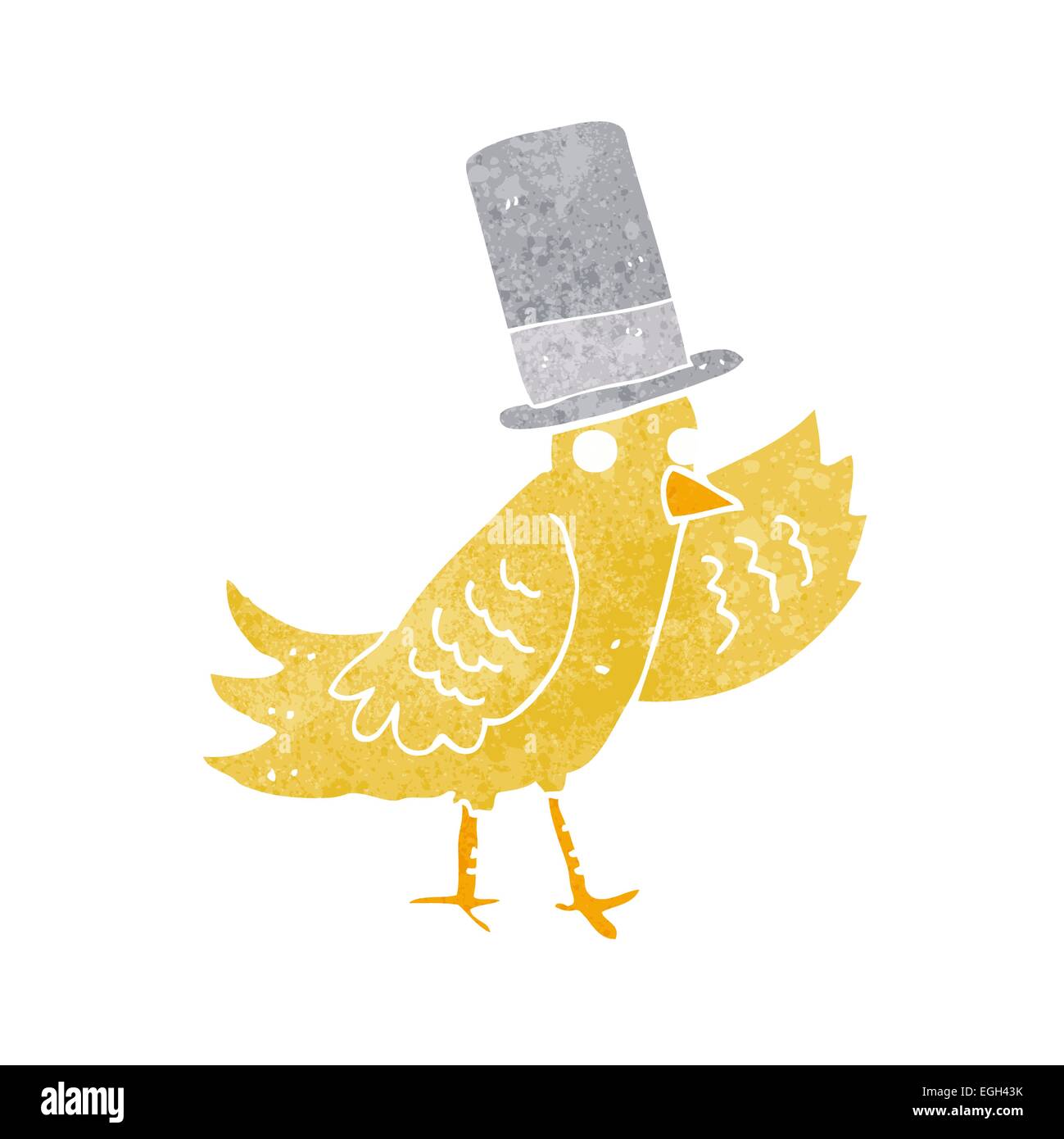 Cartoon bird in top hat hi-res stock photography and images - Alamy