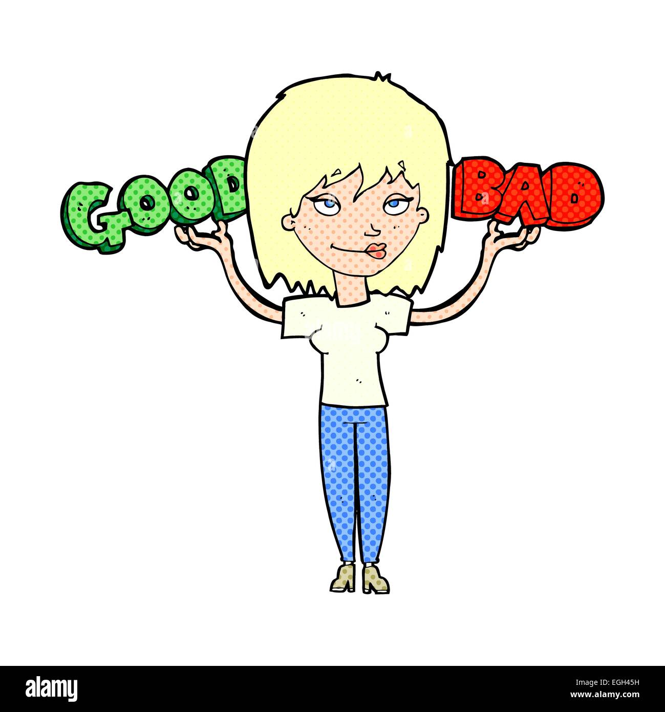 Woman weighing up options hi-res stock photography and images - Alamy