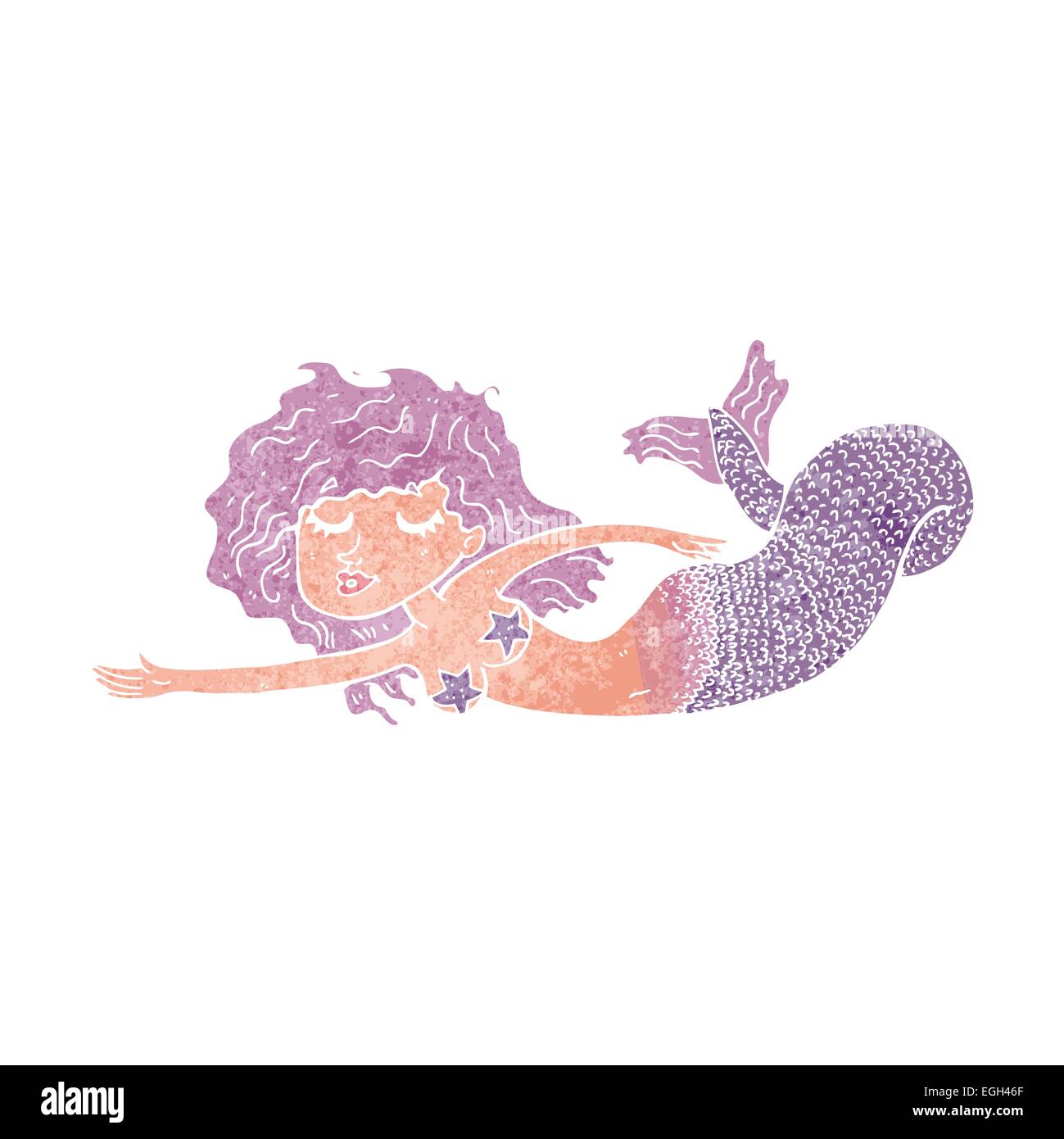 cartoon pretty mermaid Stock Vector Image & Art - Alamy