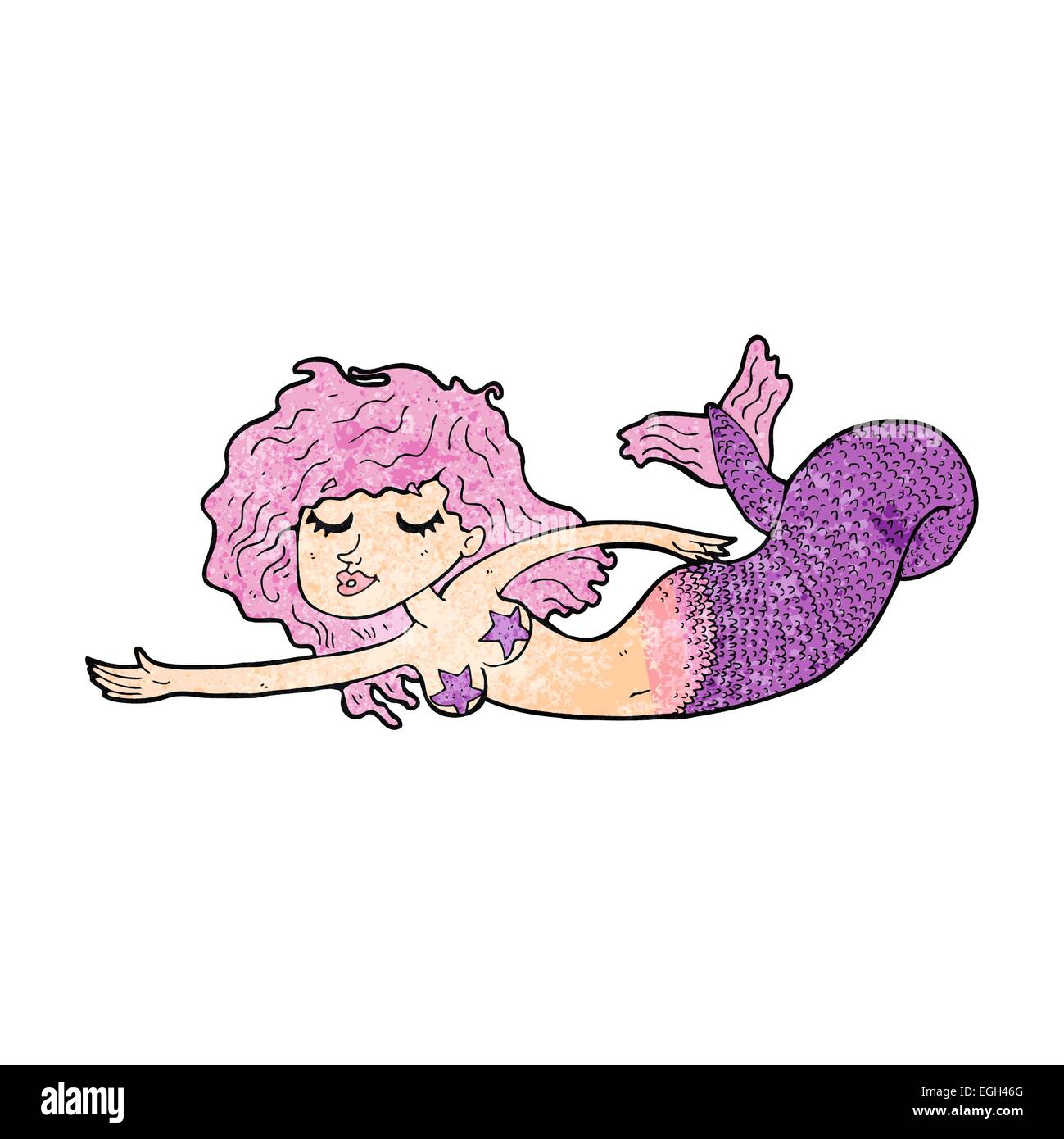 cartoon pretty mermaid Stock Vector Image & Art - Alamy