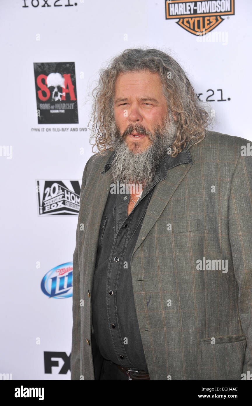 LOS ANGELES, CA - SEPTEMBER 7, 2013: Mark Boone Jr. at the season 6 ...