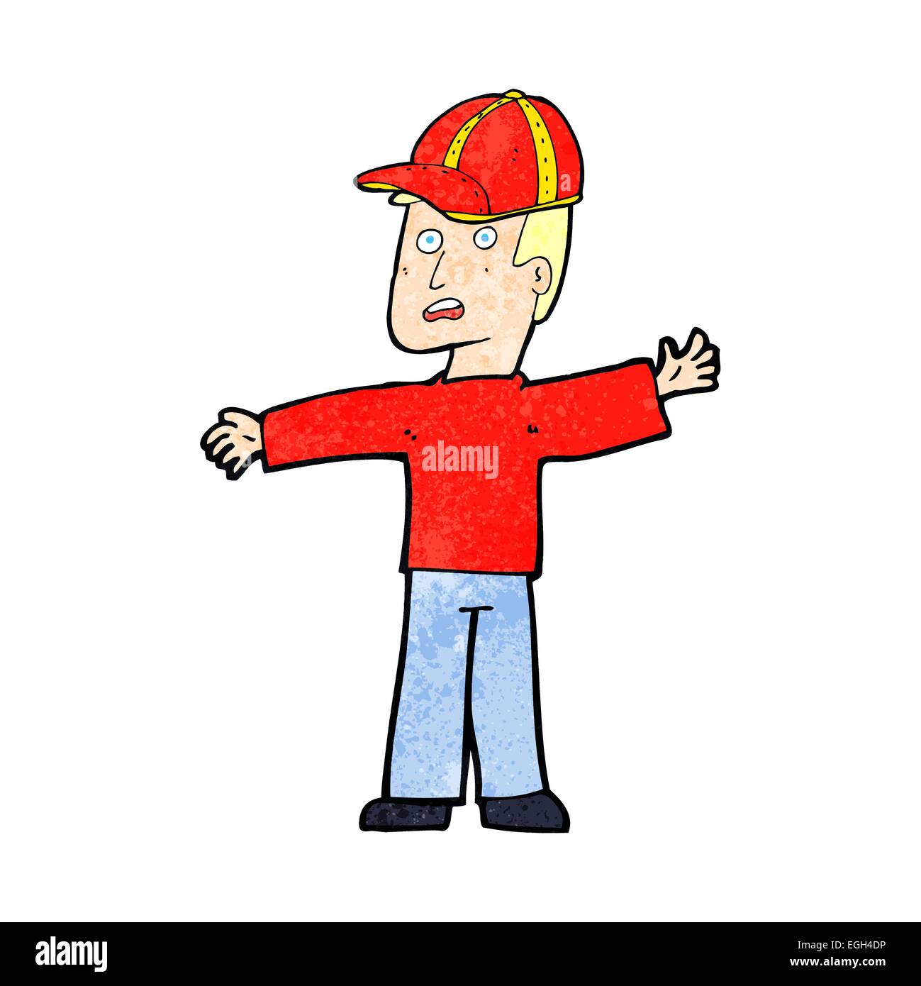 cartoon man wearing cap Stock Vector Image & Art - Alamy
