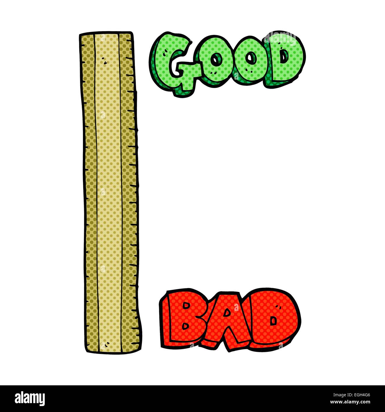 measuring good and bad Stock Vector Image & Art - Alamy