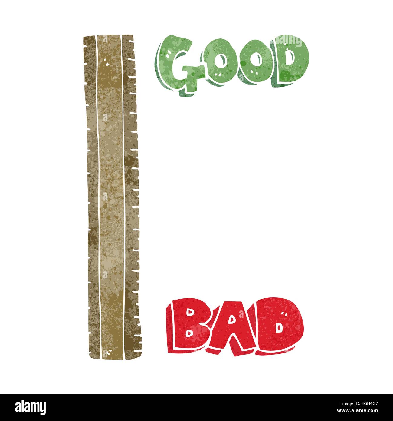 measuring good and bad Stock Vector Image & Art - Alamy