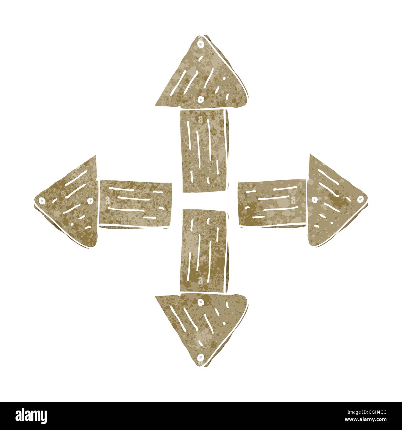 cartoon wood direction signs Stock Vector Image & Art - Alamy