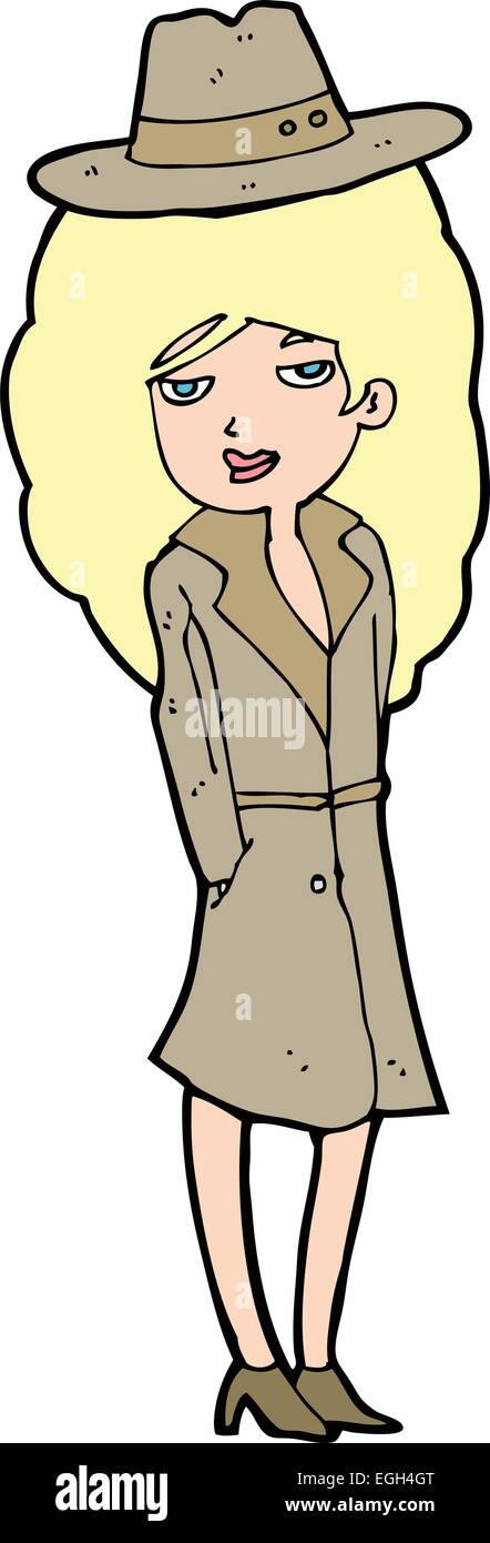 cartoon female spy Stock Vector Image & Art - Alamy