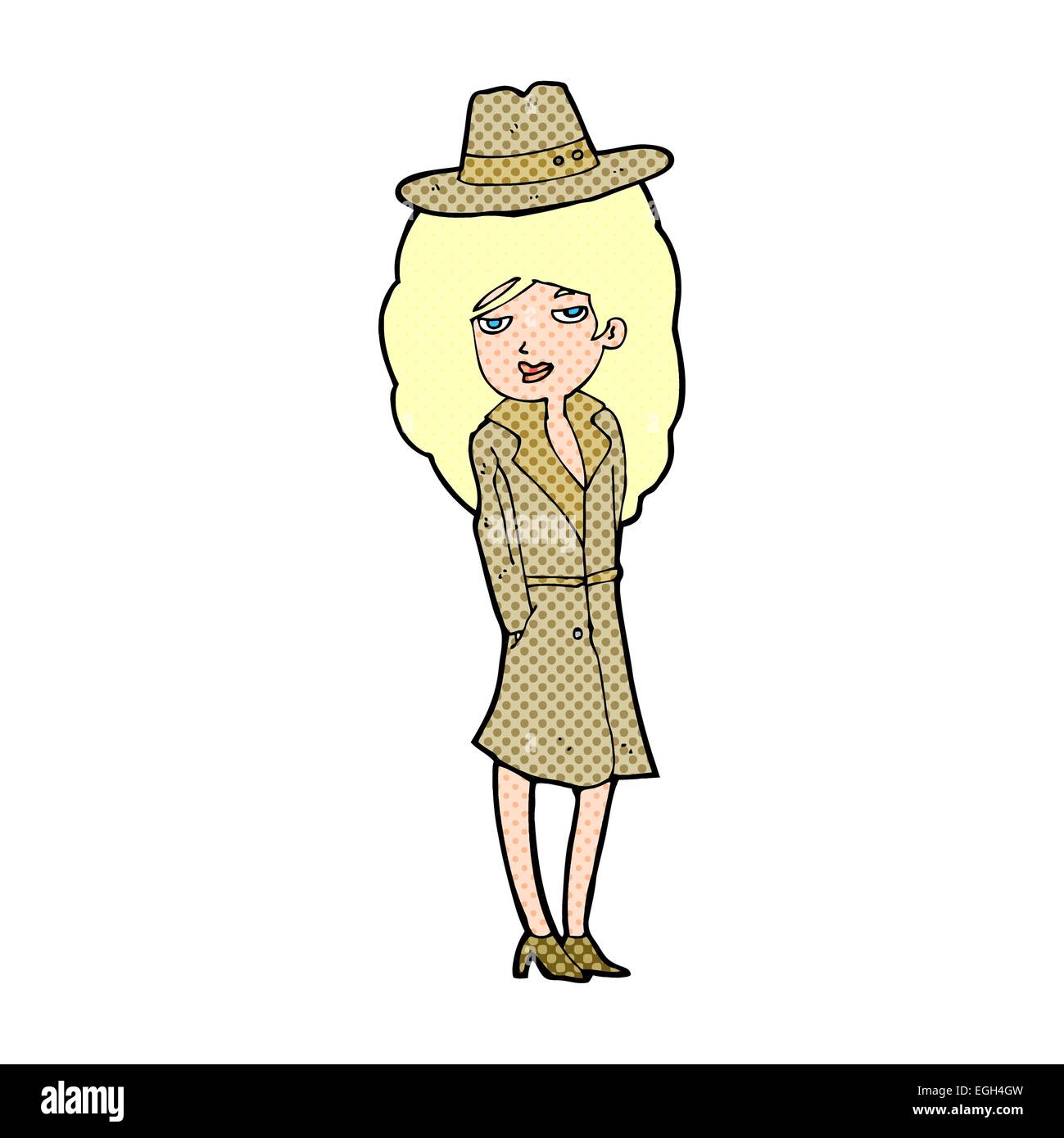cartoon female spy Stock Vector Image & Art - Alamy