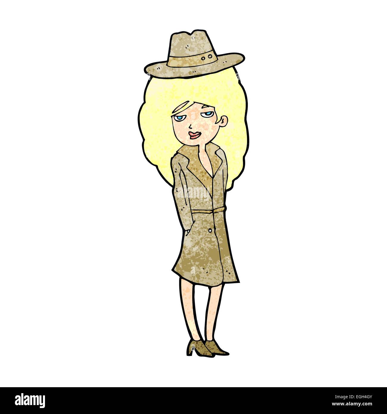 cartoon female spy Stock Vector Image & Art - Alamy