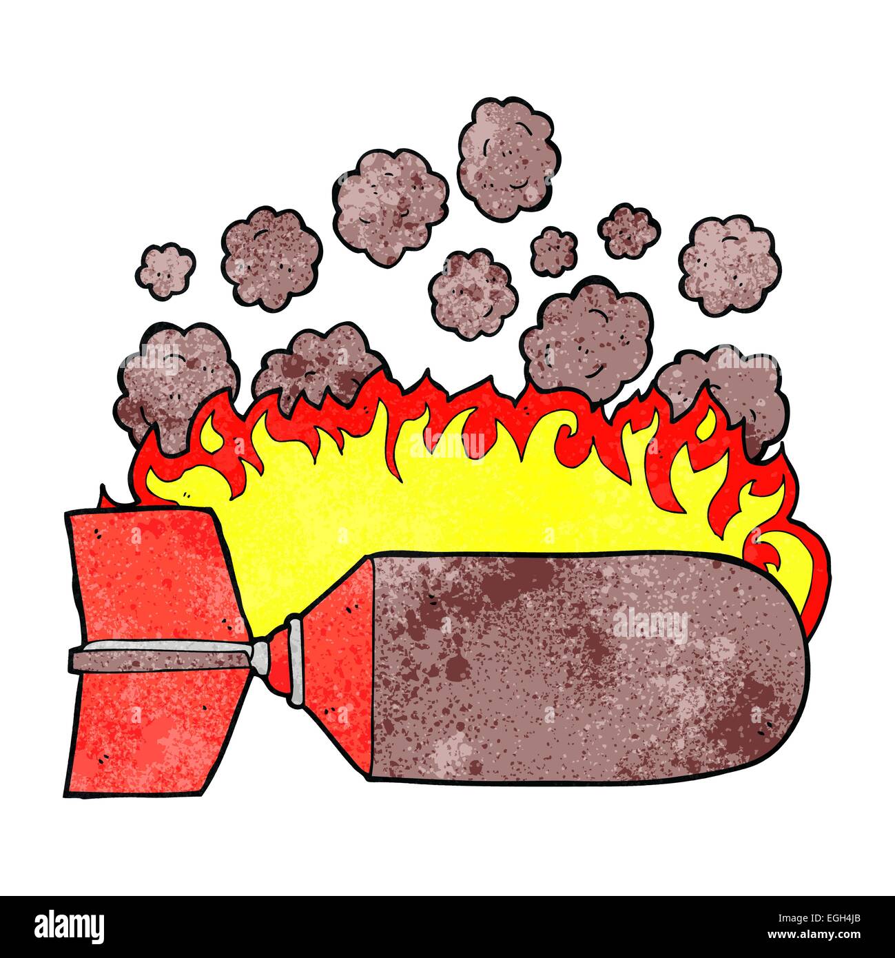 cartoon flaming bomb Stock Vector Image & Art - Alamy