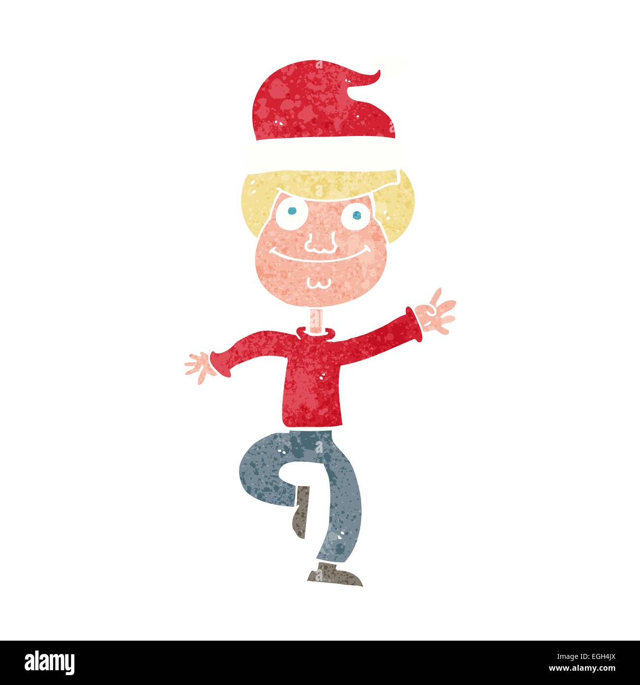 cartoon man getting ready for christmas Stock Vector Image & Art - Alamy