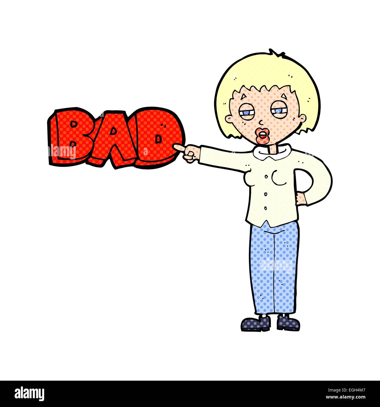 cartoon woman judging Stock Vector Image & Art - Alamy