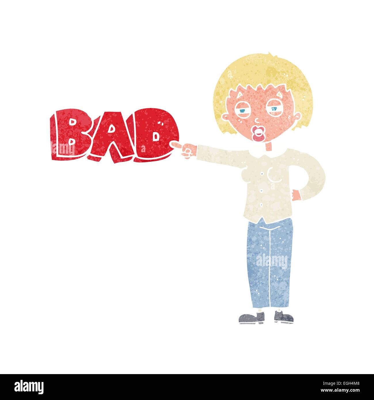 cartoon woman judging Stock Vector Image & Art - Alamy