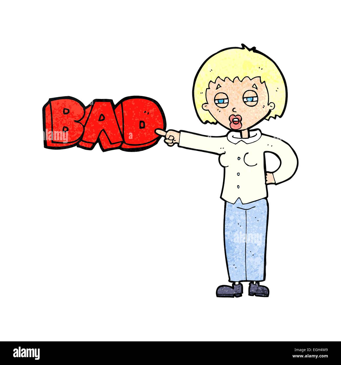 cartoon woman judging Stock Vector Image & Art - Alamy