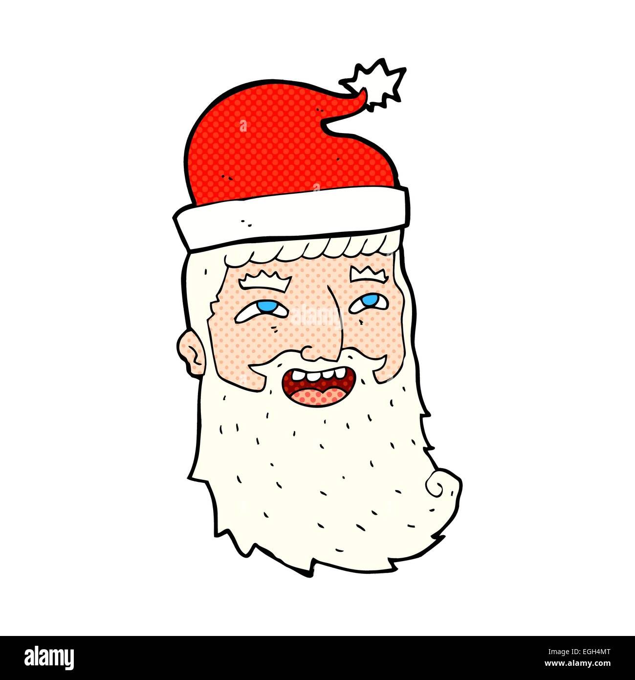 cartoon laughing santa Stock Vector Image & Art - Alamy