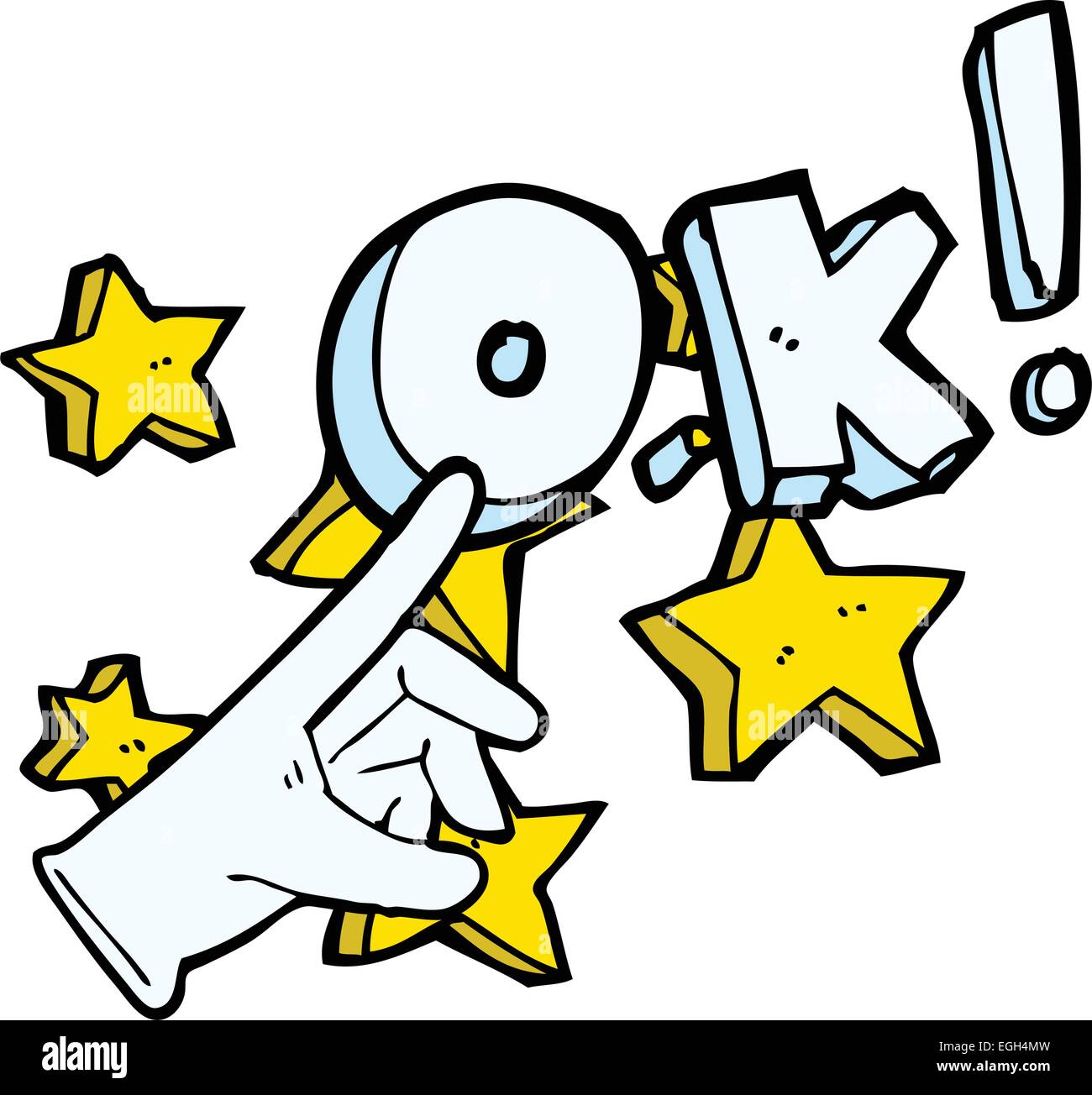cartoon symbol for Okay Stock Vector Image & Art - Alamy