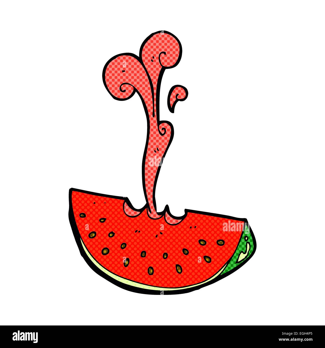 Cartoon Juicy Squirting Watermelon Stock Vector Image And Art Alamy