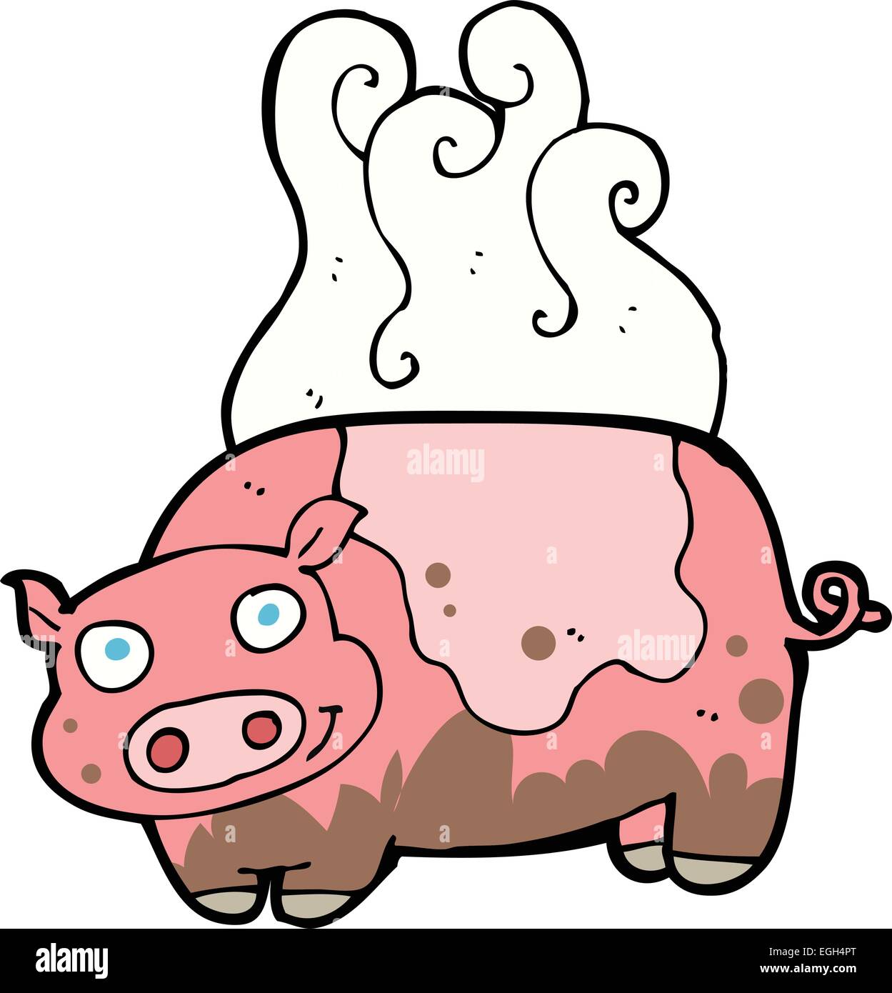 cartoon muddy pig Stock Vector Image & Art - Alamy