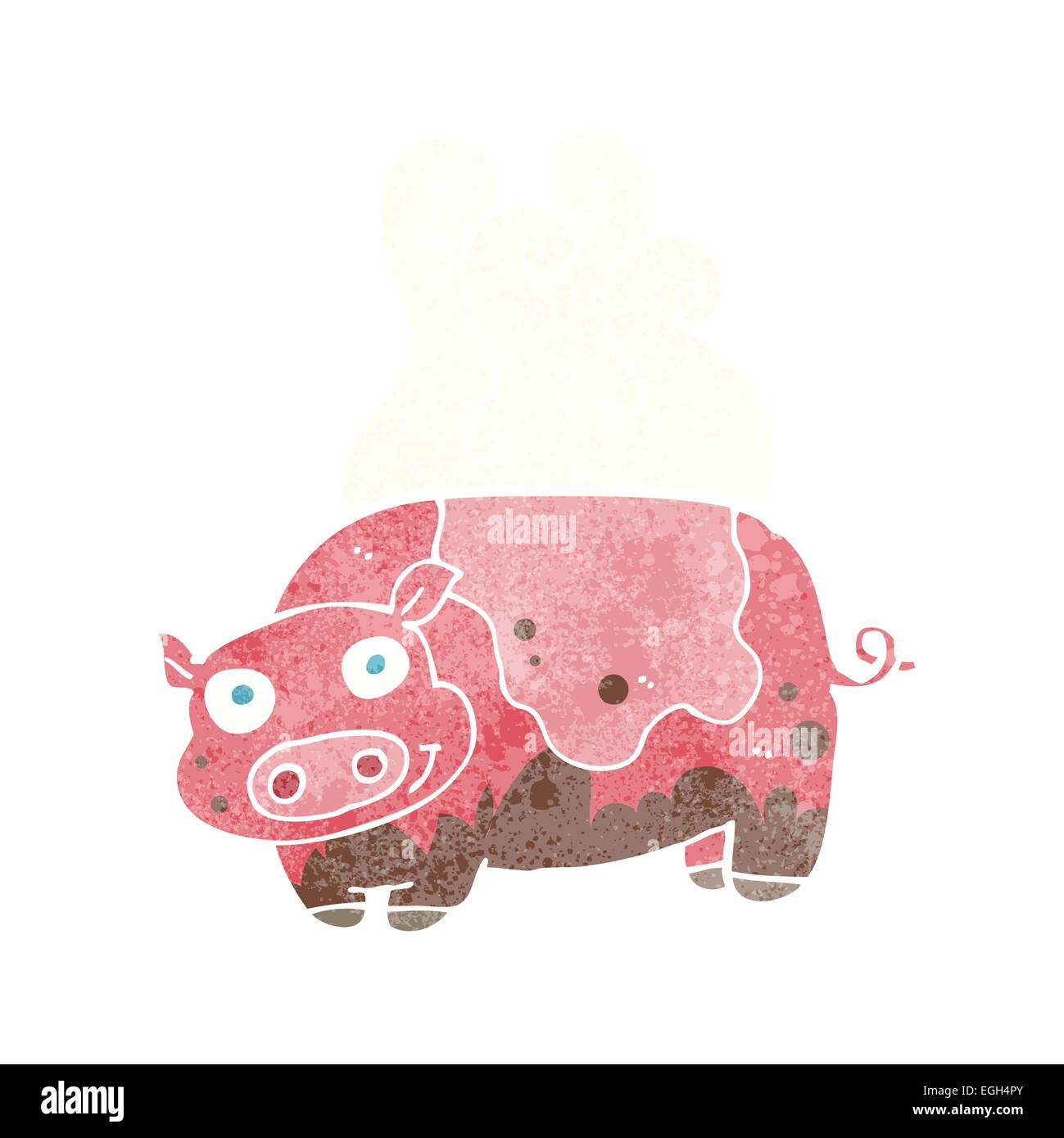 cartoon muddy pig Stock Vector Image & Art - Alamy