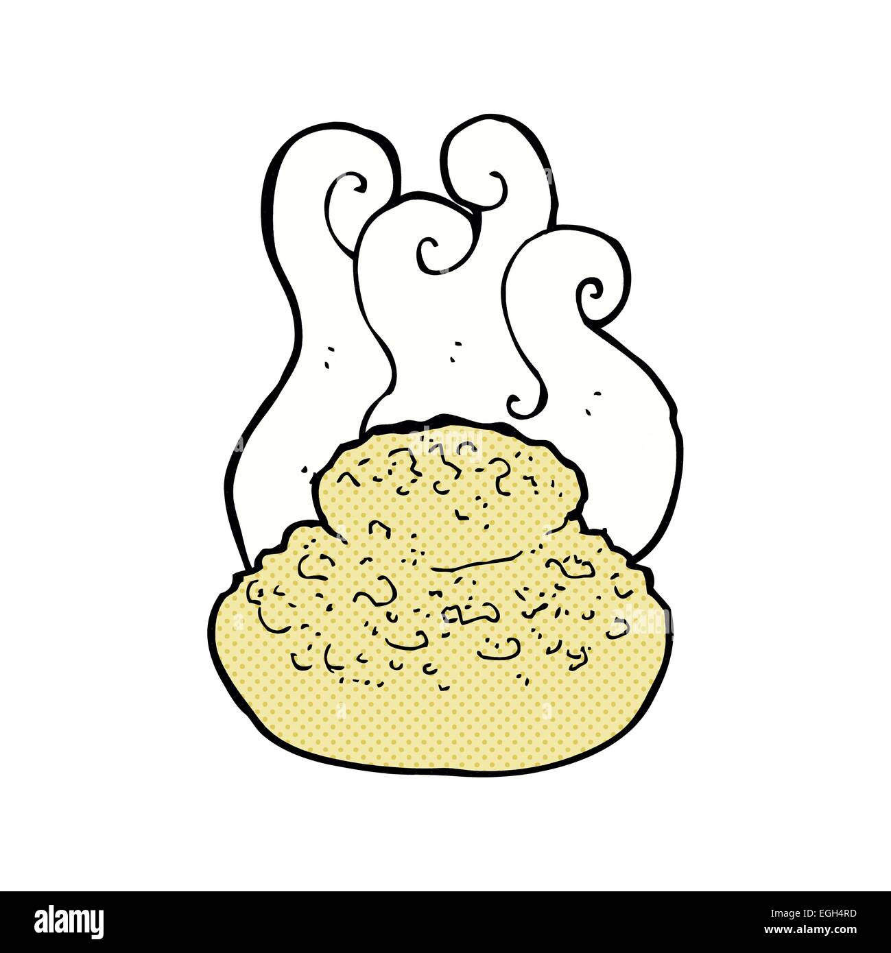 steaming hot bread cartoon Stock Vector Image & Art - Alamy