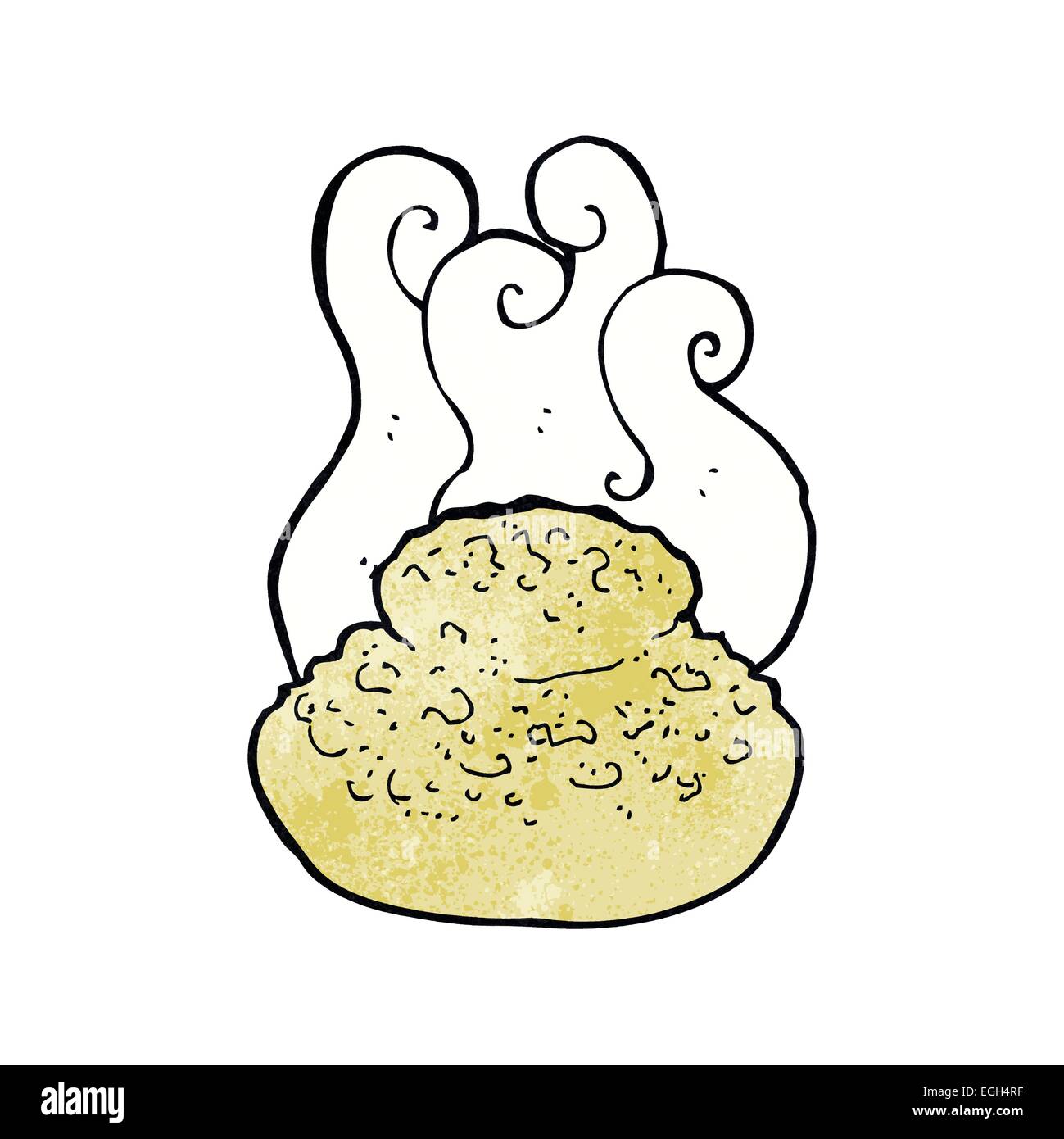 steaming hot bread cartoon Stock Vector Image & Art - Alamy