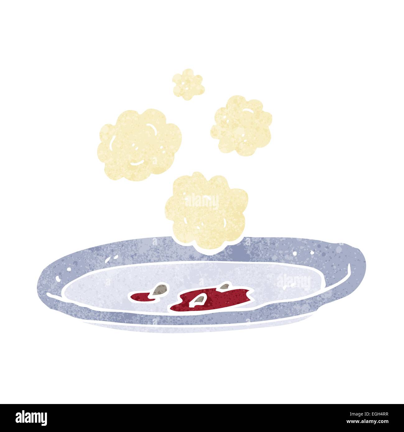Empty Plate Of Food Cartoon Empty Plate After Eating On Table