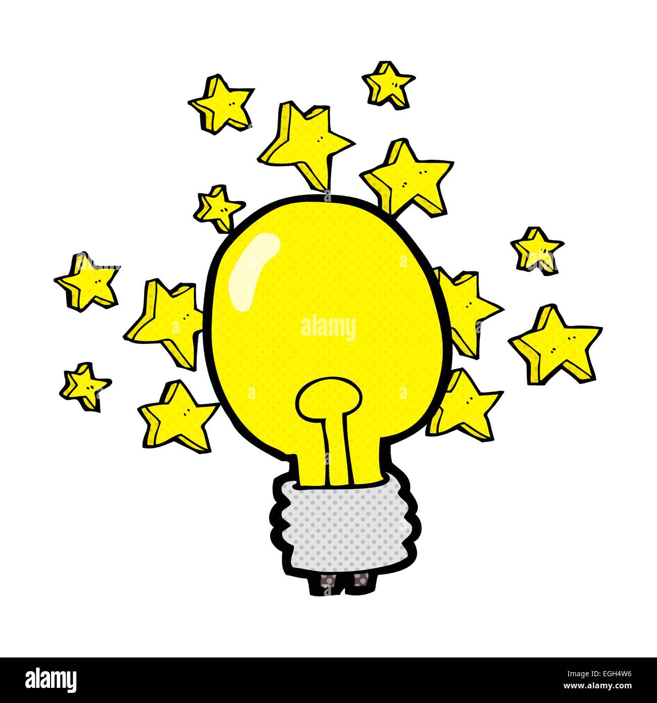 Cartoon Flashlight Shining