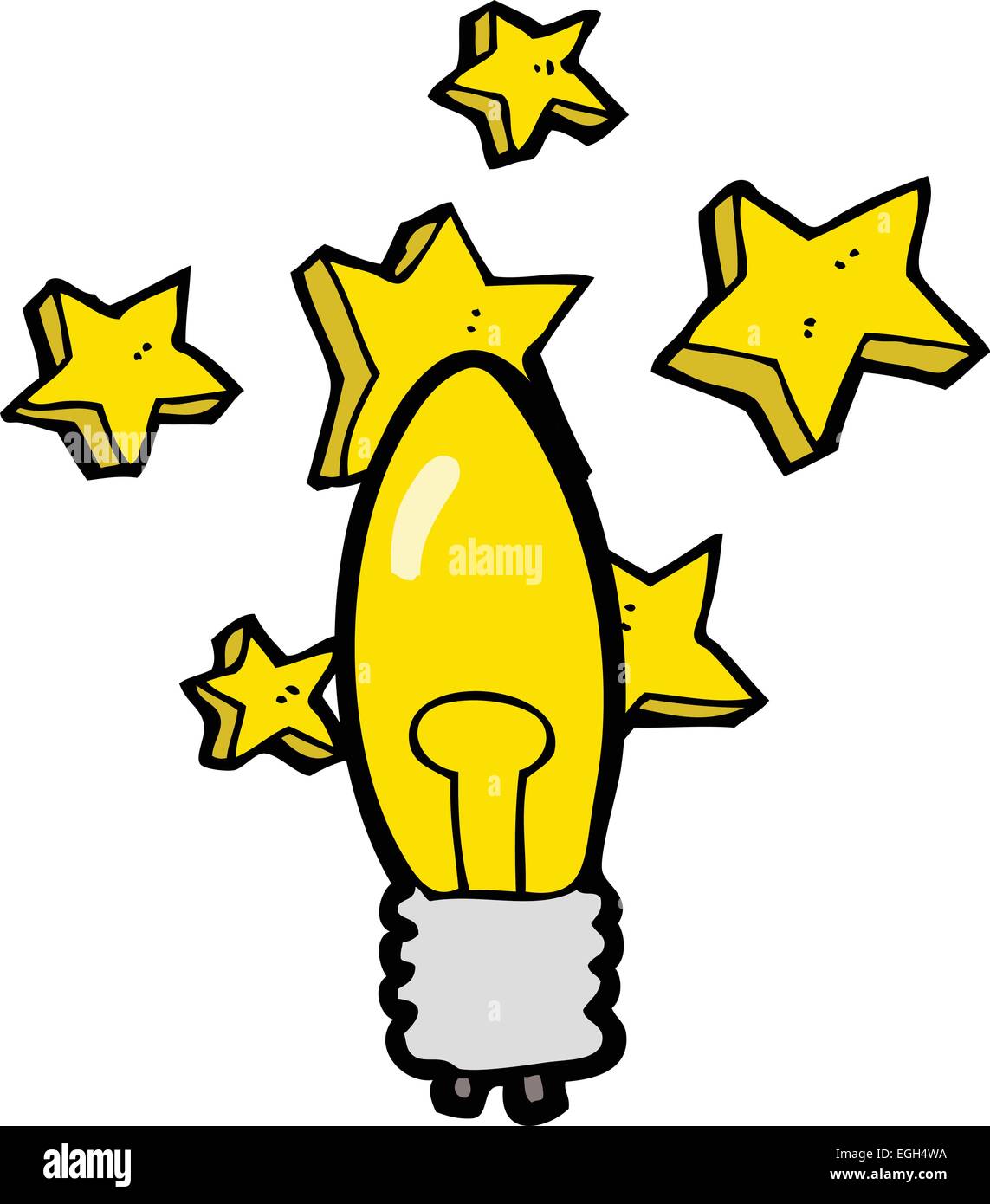 Cartoon Shining Light Bulb Stock Photos & Cartoon Shining Light Bulb ...