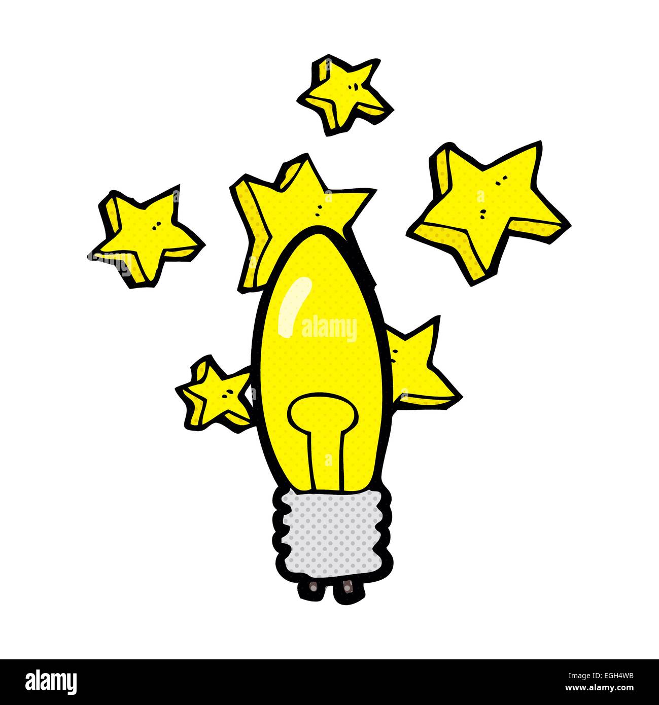 Cartoon Shining Light Bulb Stock Photos & Cartoon Shining Light Bulb ...