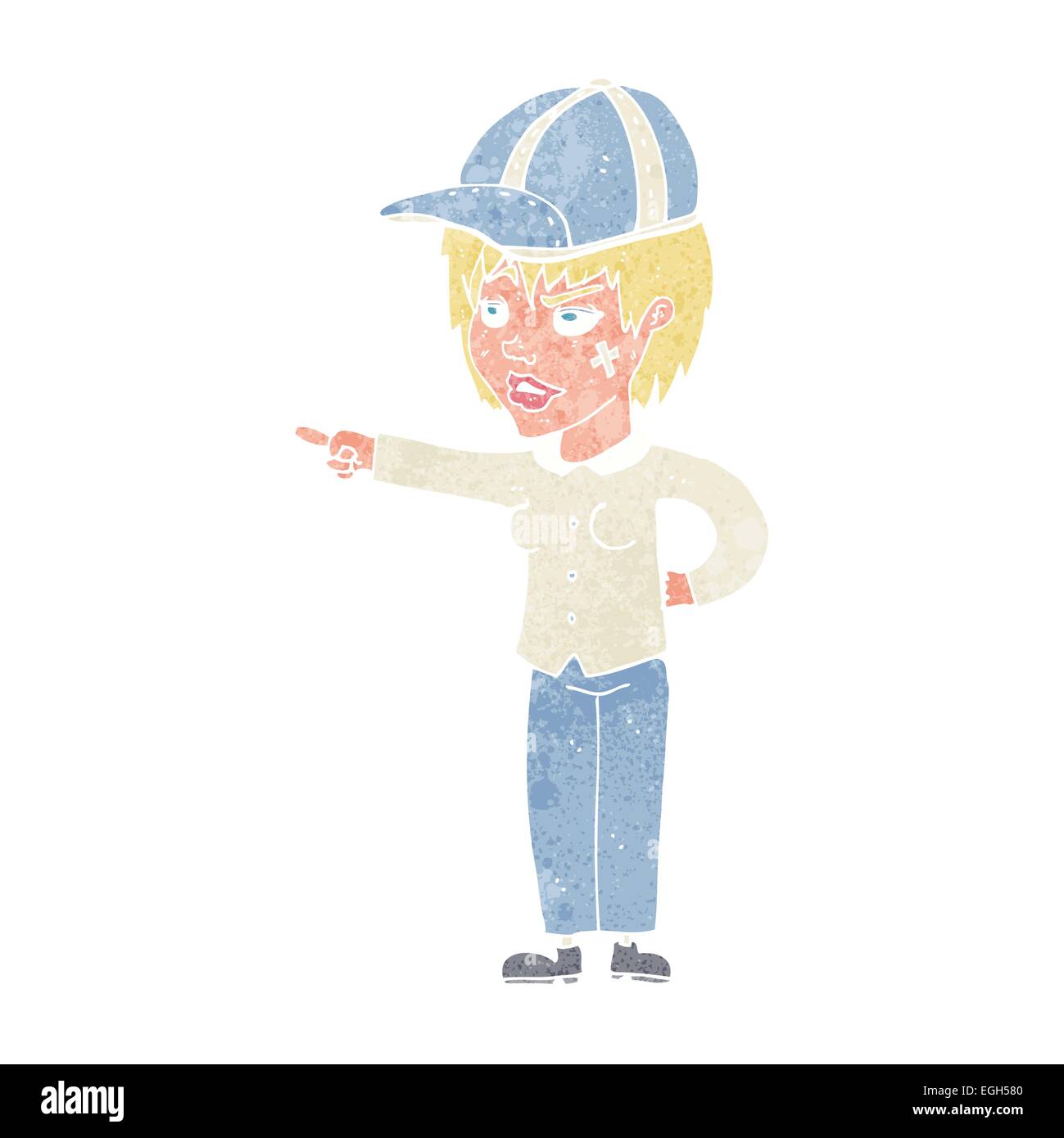 cartoon woman pointing Stock Vector Image & Art - Alamy