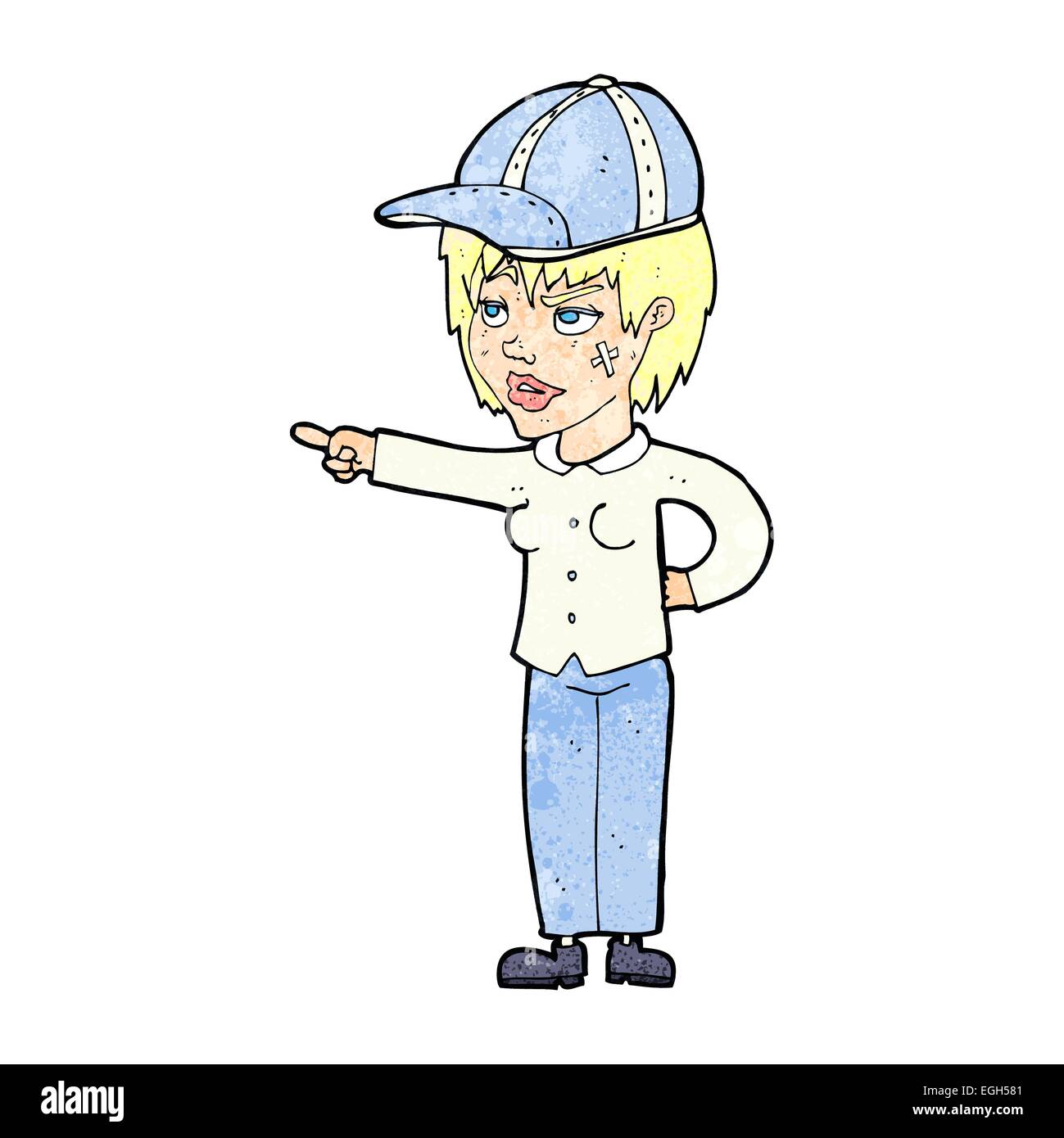 cartoon woman pointing Stock Vector Image & Art - Alamy