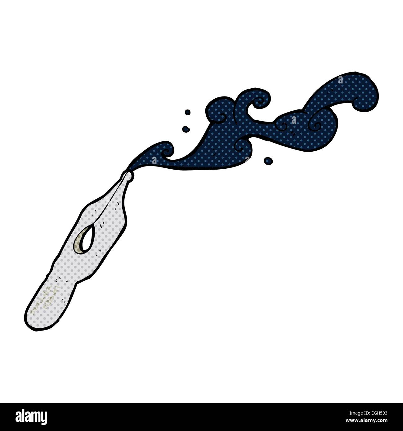 cartoon messy writing ink nib Stock Vector Image & Art - Alamy