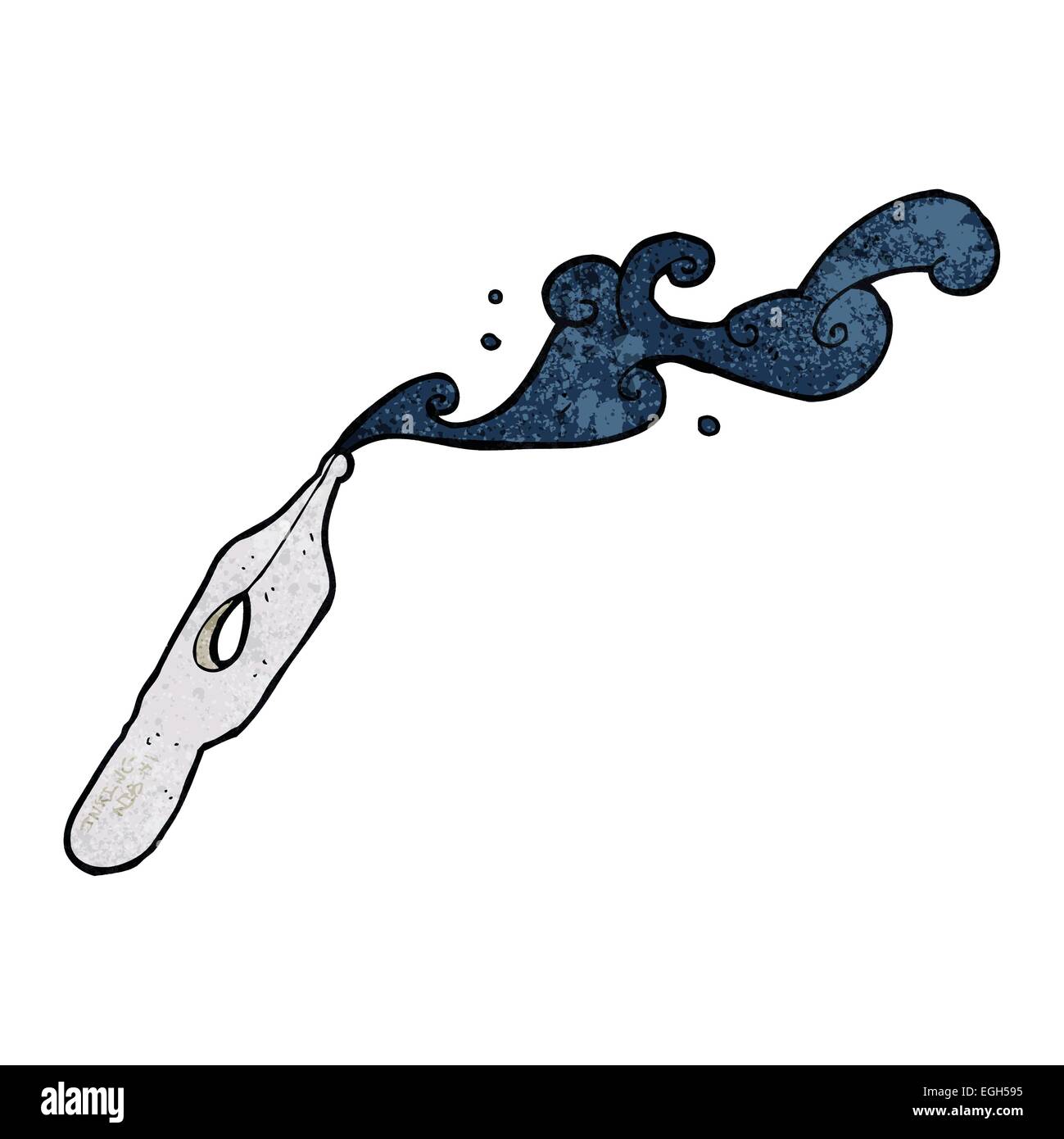 cartoon messy writing ink nib Stock Vector Image & Art - Alamy