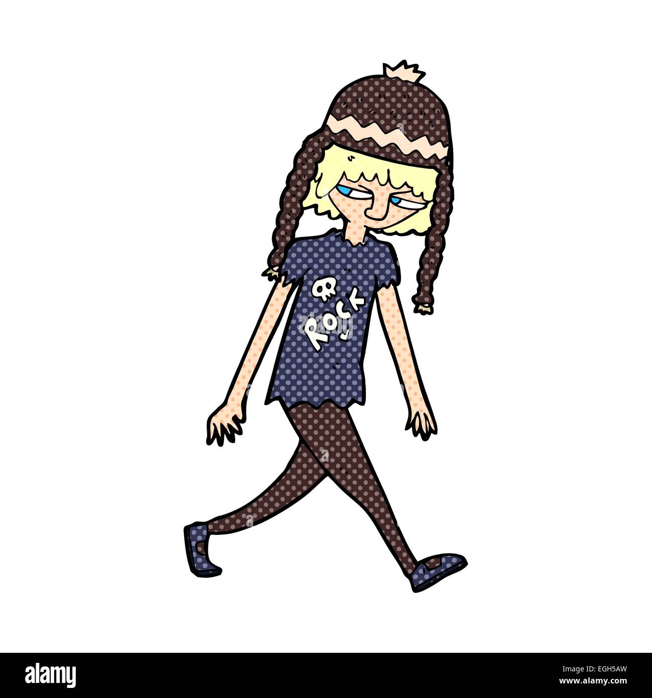 cartoon sullen sulking teenager Stock Vector Image & Art - Alamy