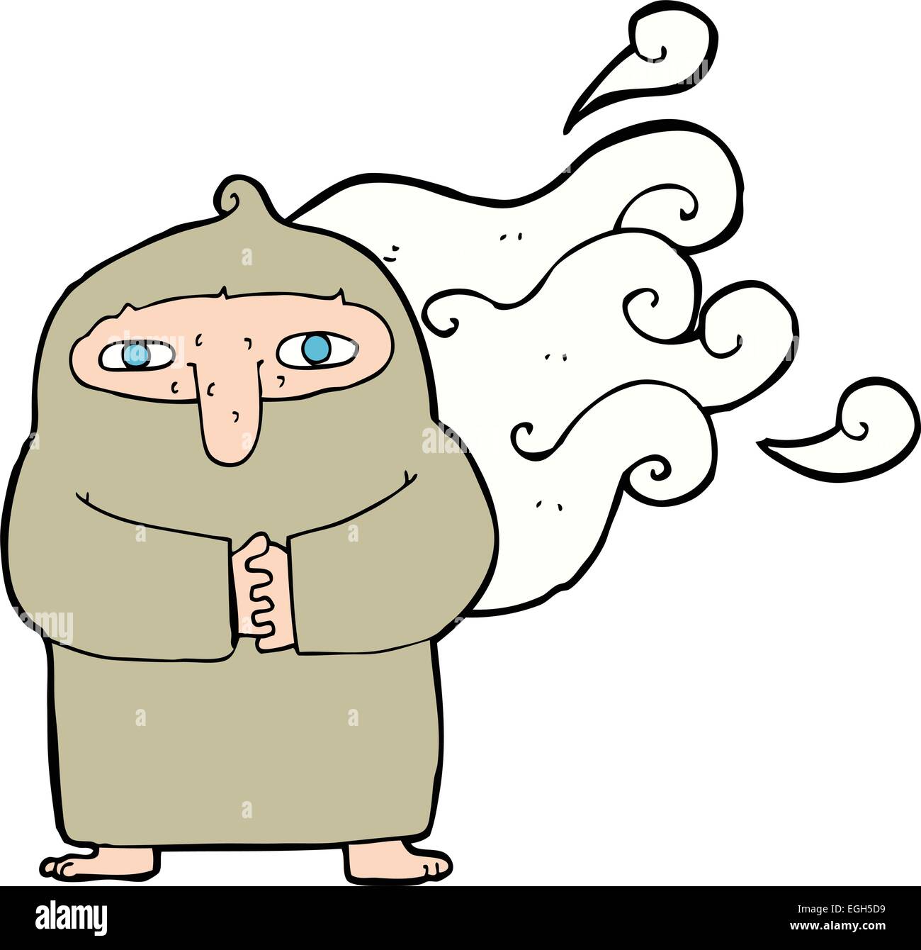 cartoon smelly monk Stock Vector Image & Art - Alamy