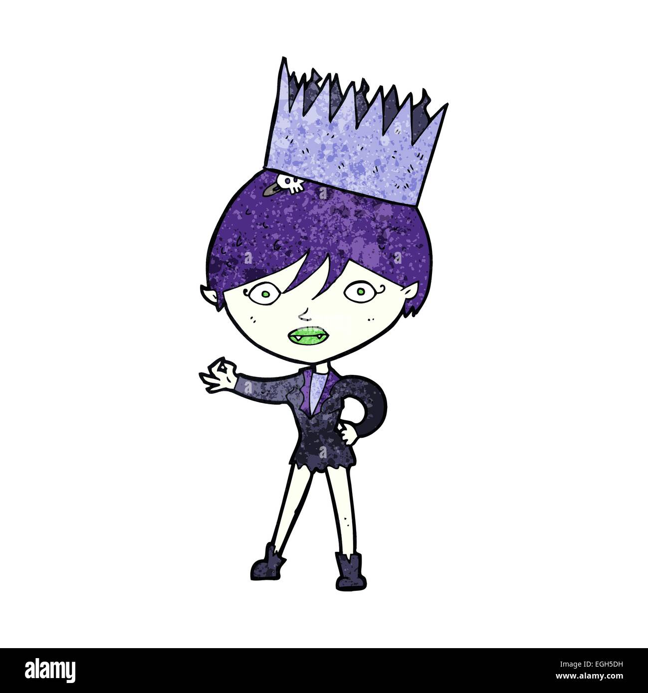 cartoon vampire wearing crown Stock Vector Image & Art - Alamy