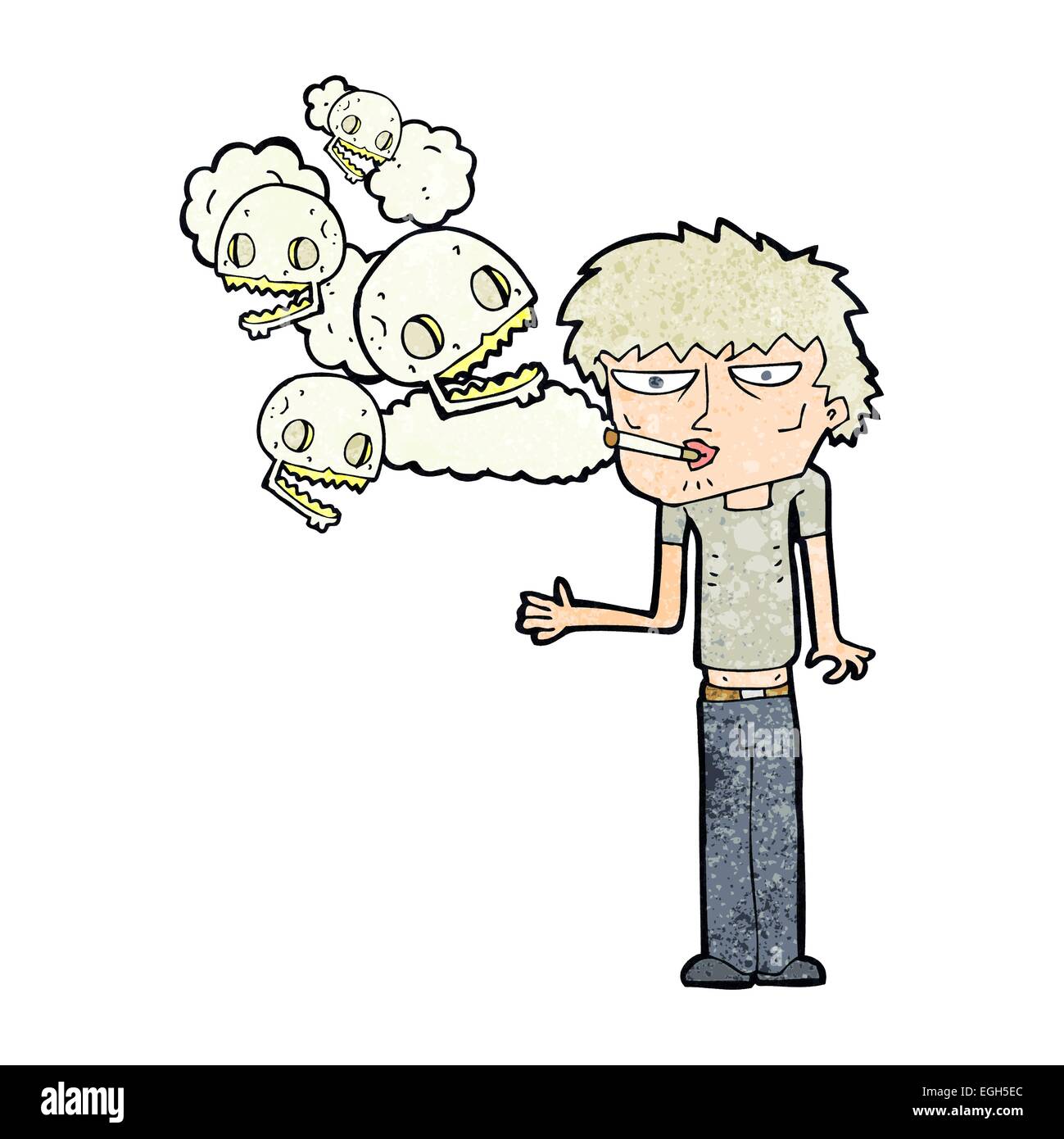 Smoking skulls Stock Vector Images - Alamy