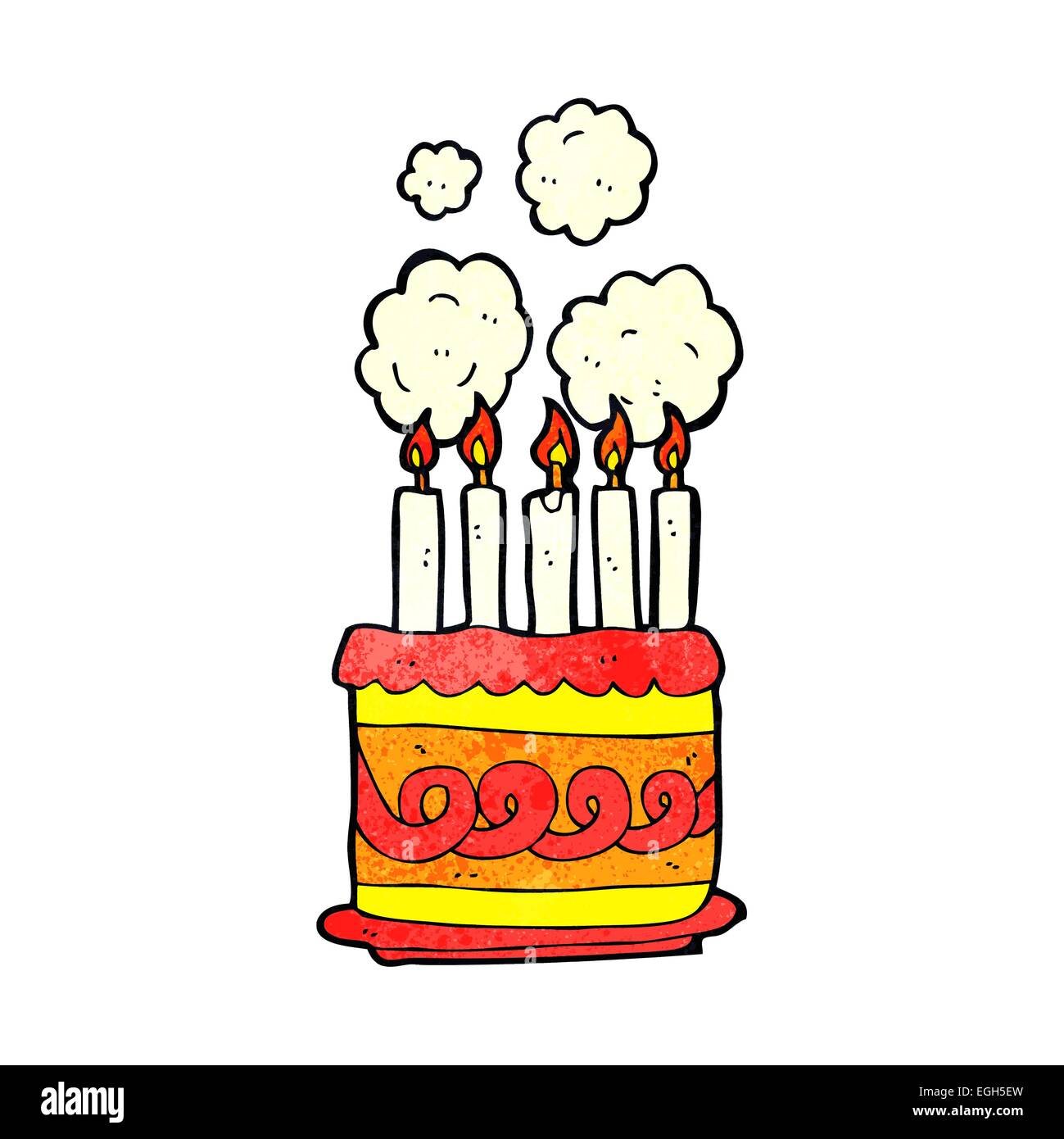 cartoon birthday cake Stock Vector Image & Art - Alamy