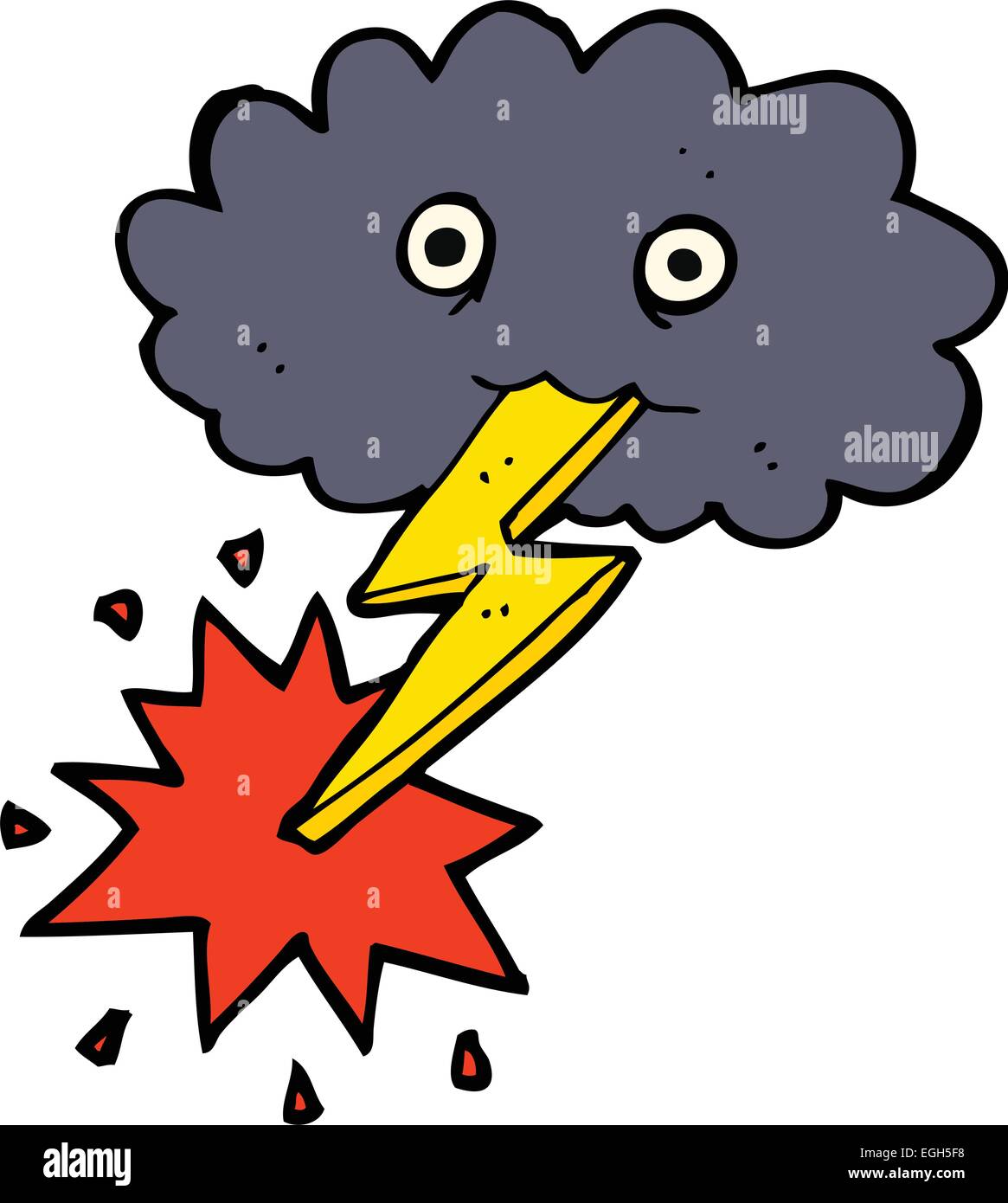 cartoon storm cloud Stock Vector Image & Art - Alamy
