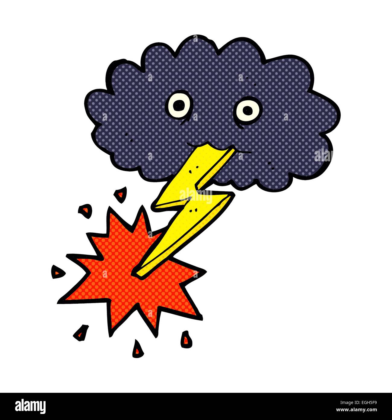cartoon storm cloud Stock Vector Image & Art - Alamy