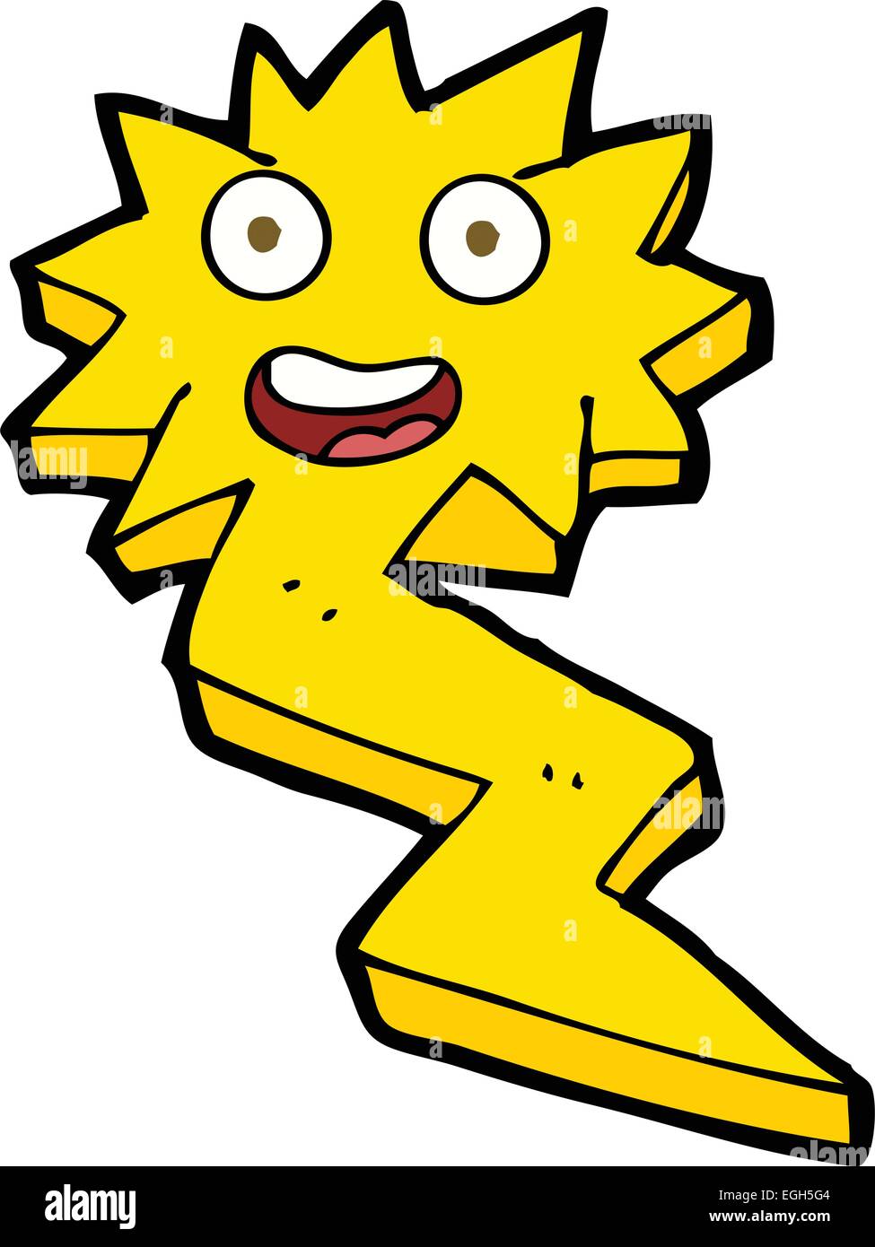 cartoon electric lightning bolt Stock Vector Image & Art - Alamy