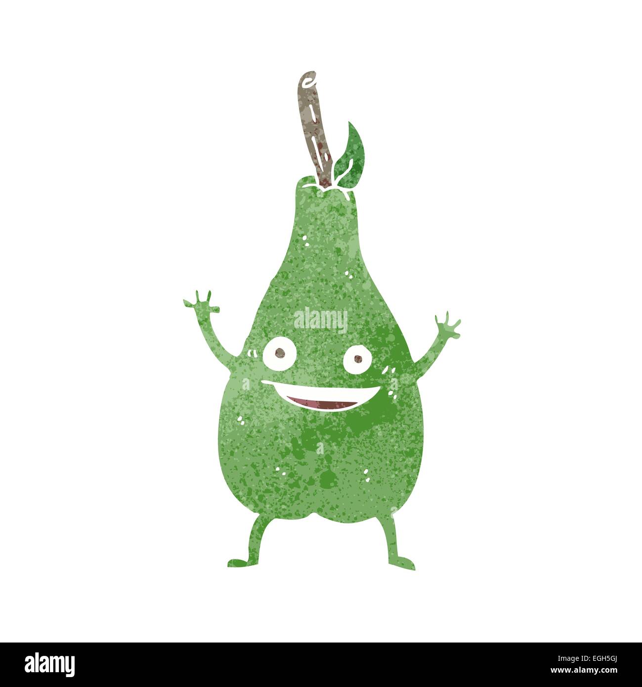 cartoon happy pear Stock Vector Image & Art - Alamy