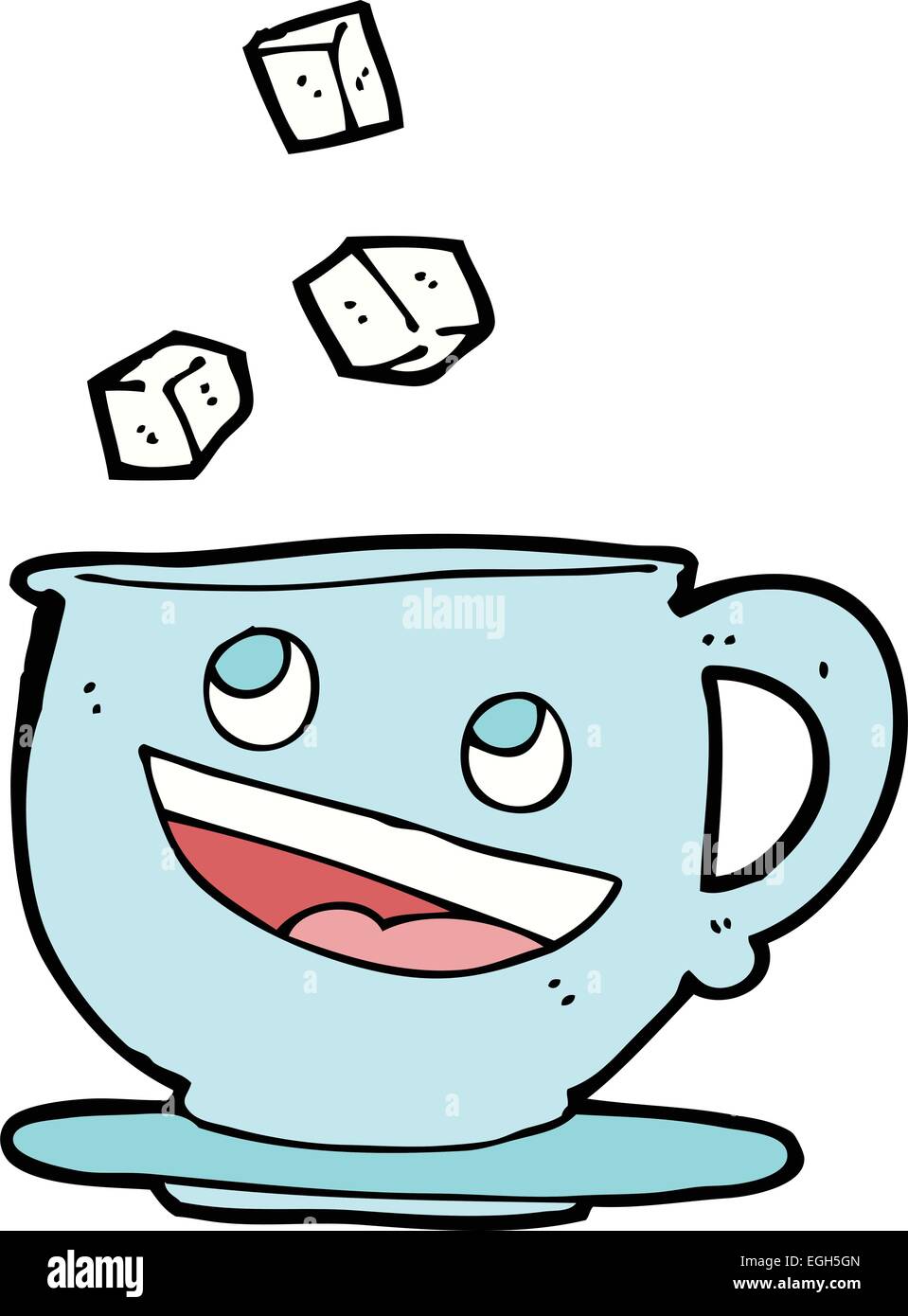 Falling tea cup Stock Vector Images - Alamy