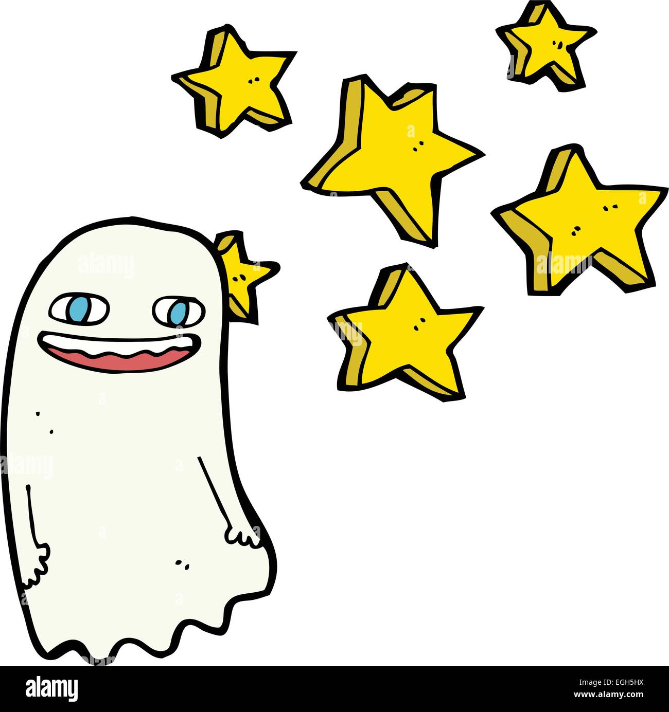 Cartoon Spooky Ghost Stock Vector Image And Art Alamy